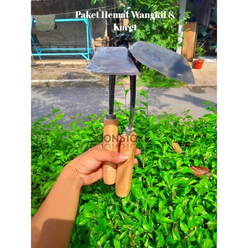 Jual Paket Hemat Wangkil Cangkul Mini Baja asli / Gathul Baja Asli ...