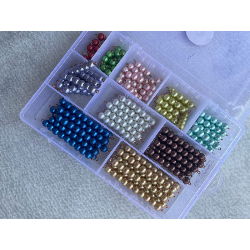 Jual LILOMILO Decanomial Beads Montessori Free Spidol dan Wooden Clip ...