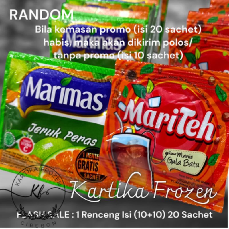 Jual MARIMAS SERBUK MINUMAN INSTANT Renceng (10 Sachet x 8 Gram ...