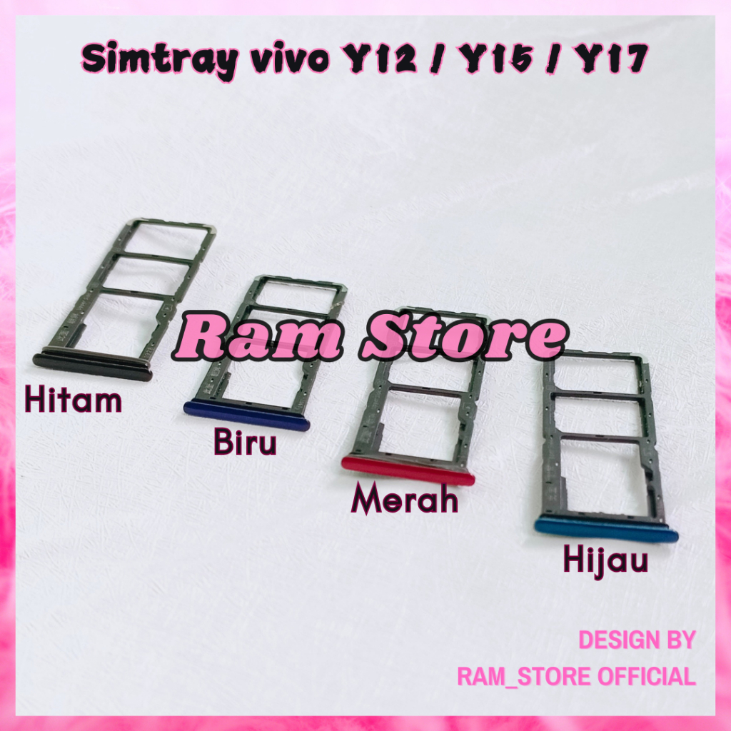 Jual Sim Tray Simtray VIVO Y12 Y15 Y17 Tempat Kartu Slot Sim Simlock Simcard | Shopee Indonesia