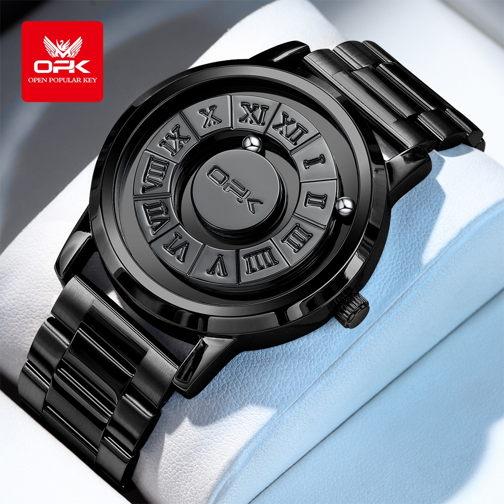 Jual OPK Jam Tangan Pria Anti Air Desain unik Original Stainless Steel ...