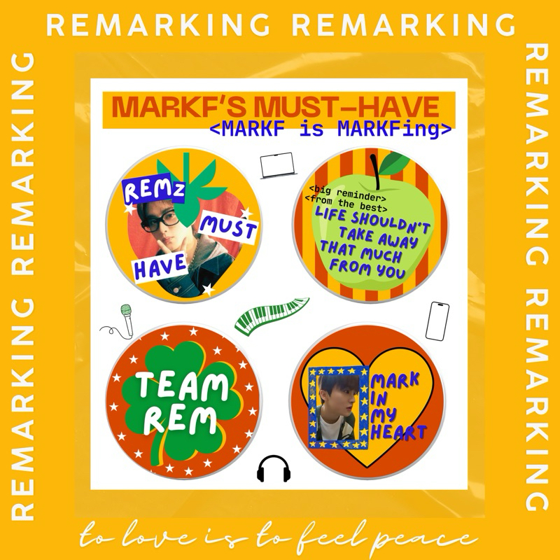 Jual [READY] Mark Lee REM Pin Button Pack (MARKF’s must-have) | Shopee Indonesia