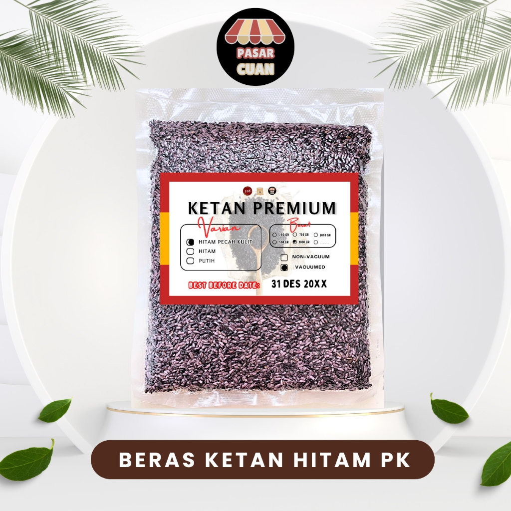 Jual Beras Ketan Hitam Pecah Kulit Vakum Super Premium - Black ...