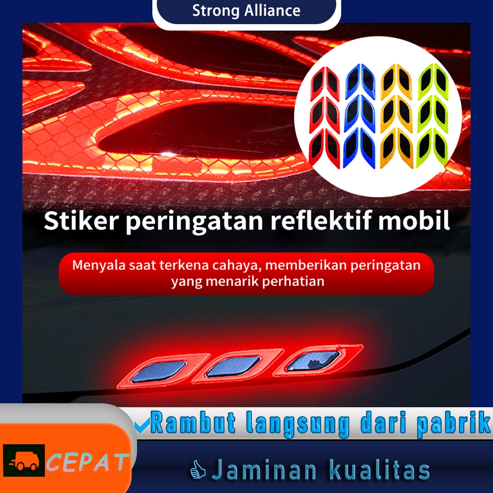 Jual Stiker Carbon Sticker 3D Reflektor Mask Reflective Mobil/ Stiker ...