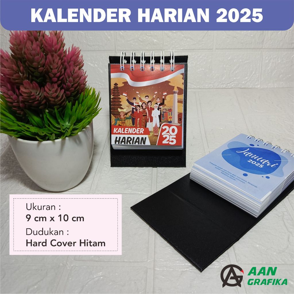 Jual Kalender Harian 2025 | Kalender Harian Murah - Cover Merah Putih ...