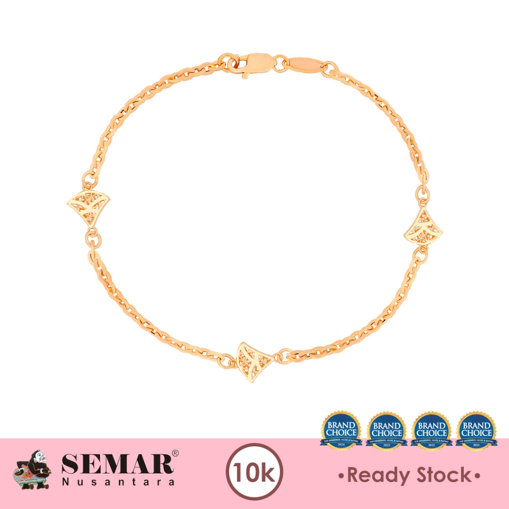 Jual Gelang Emas Melvia Gold 10K Semar Nusantara | Shopee Indonesia