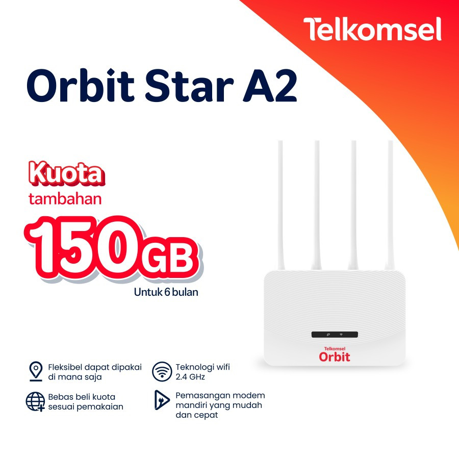 Jual ORBIT Star A2 Modem Telkomsel 4G WiFi High Speed | Shopee Indonesia