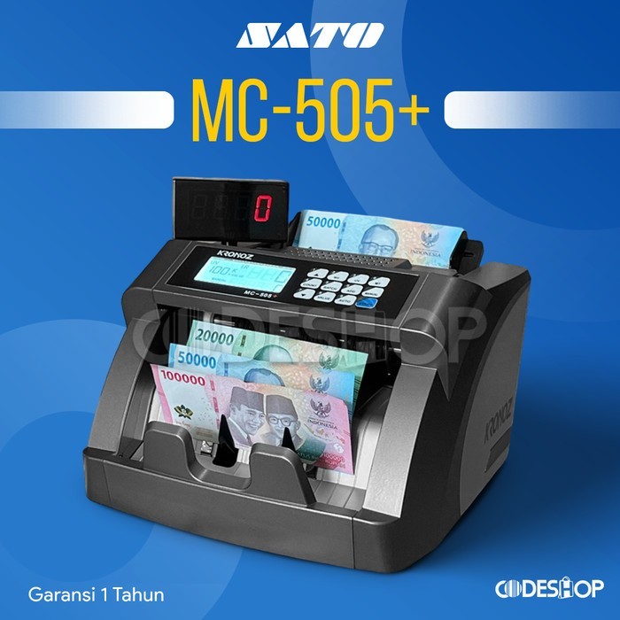Jual Mesin Penghitung Uang Kronoz MC-505+ Money Bill Counter Dual ...