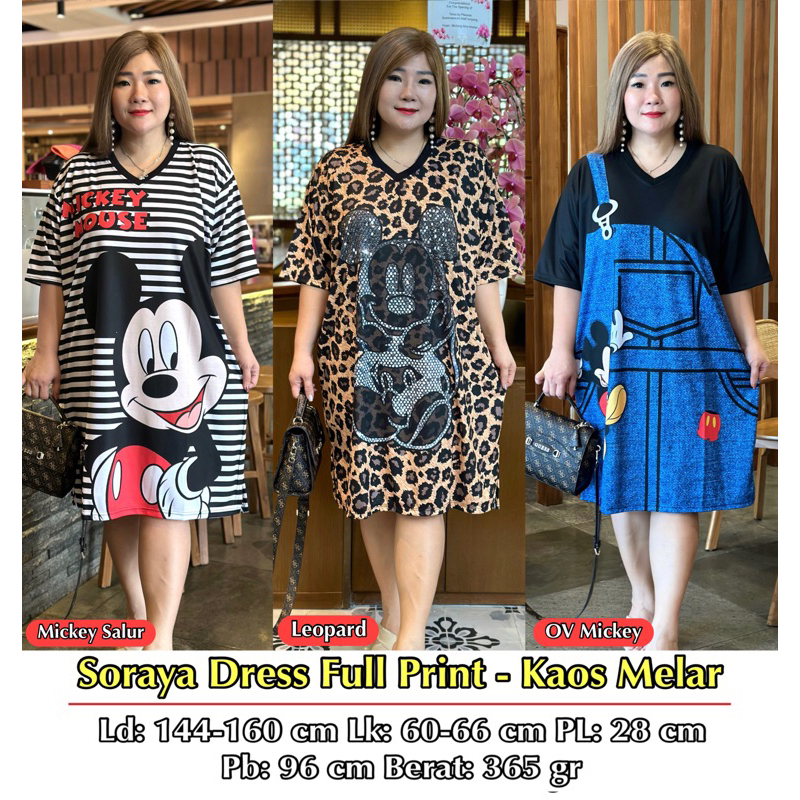 Jual FINA BIGSIZE - (SORAYA DRESS FULL PRINT) DRESS WANITA JUMBO BIGSIZE 7XL KEKINIAN | Shopee ...