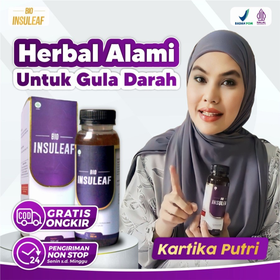 Jual Bio Insuleaf Diabetes Herbal Original 3 Botol | Shopee Indonesia