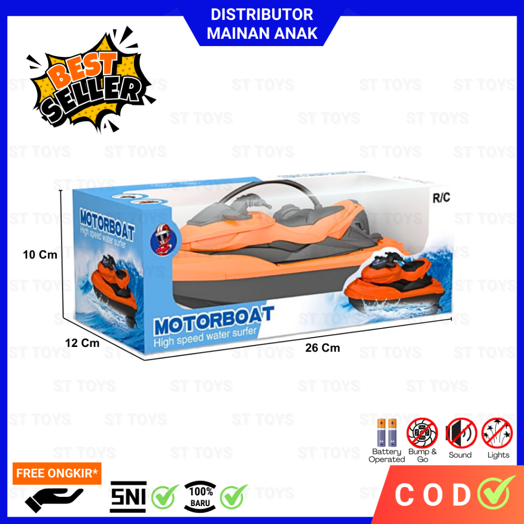 Jual Mainan Anak RC SPEED BOAT/ RC JET SKI | Shopee Indonesia