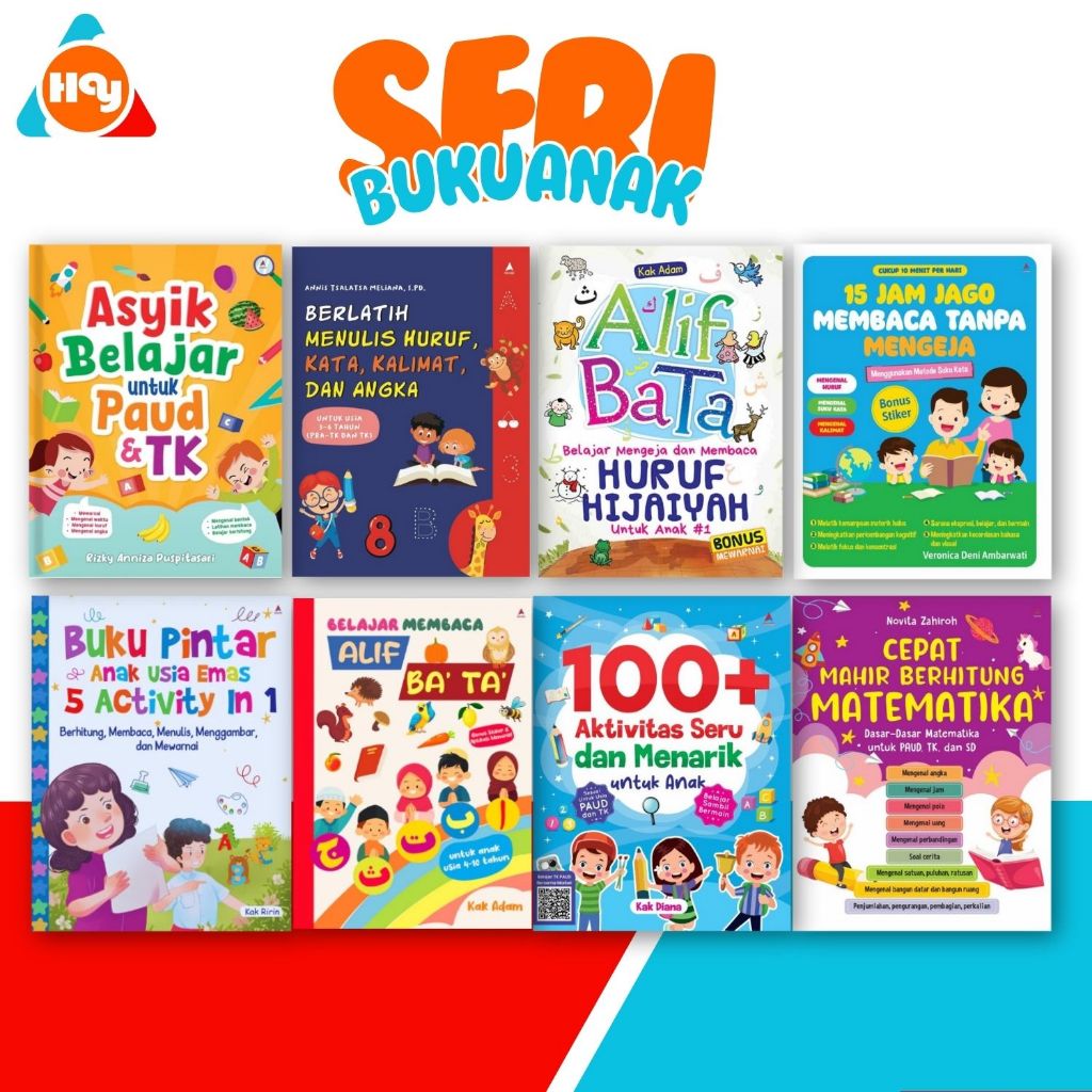 Jual Buku Anak Berlatih Menulis, Mengeja, Membaca Dan Berhitung | Huruf ...