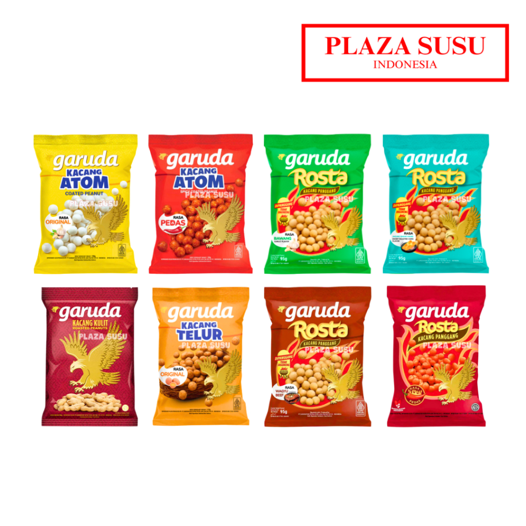 Jual KACANG GARUDA ROSTA CAMILAN KACANG KULIT PEANUT ATOM JAJAN KACANG ...