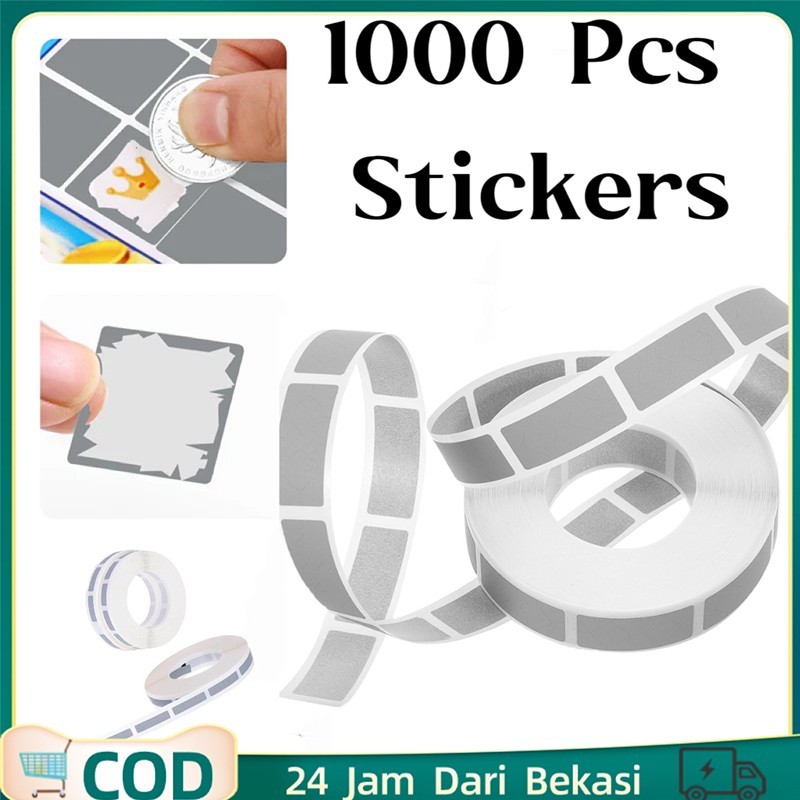 Jual 1000pcs 6x22mmlabel Stiker Scratch Sticker Gosok Penutup Voucher ...