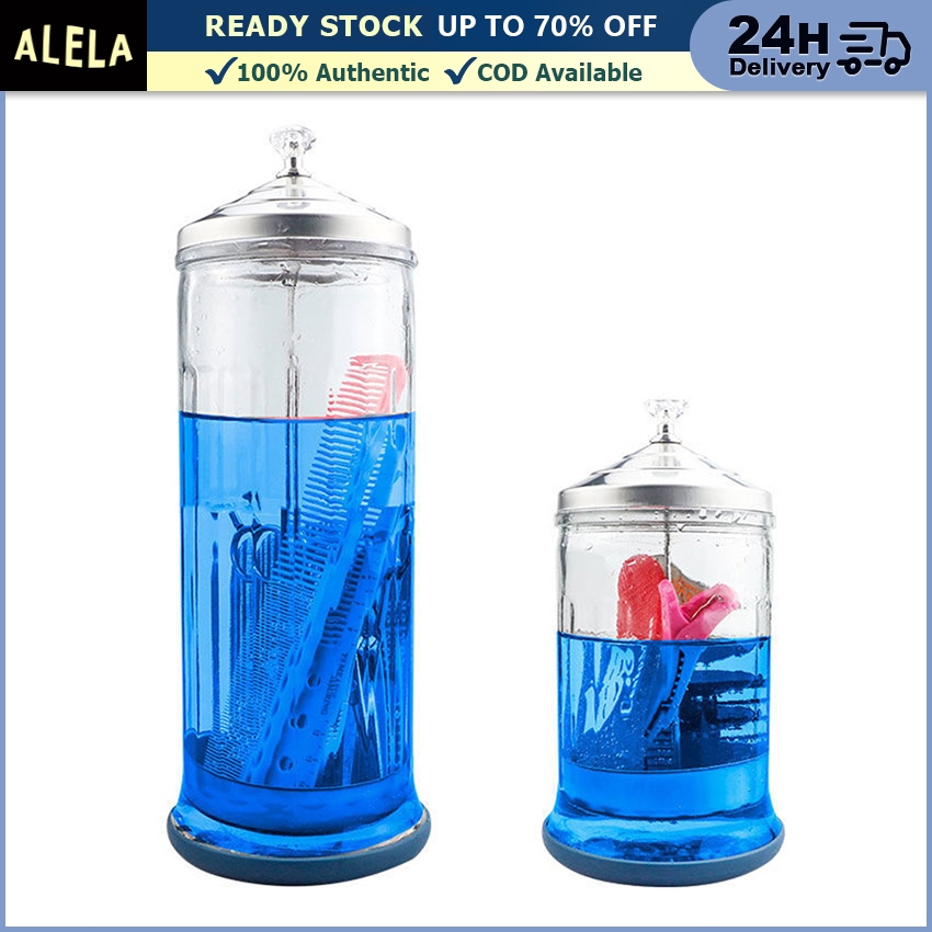 Jual Botol Sterilizer Jar Barber Salon Disinfectant Jar Barber 20cm ...