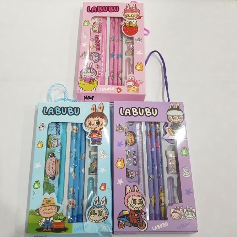 Jual Study Set / Paket Alat Tulis Set Dus Karakter Labubu 6605 | Shopee ...