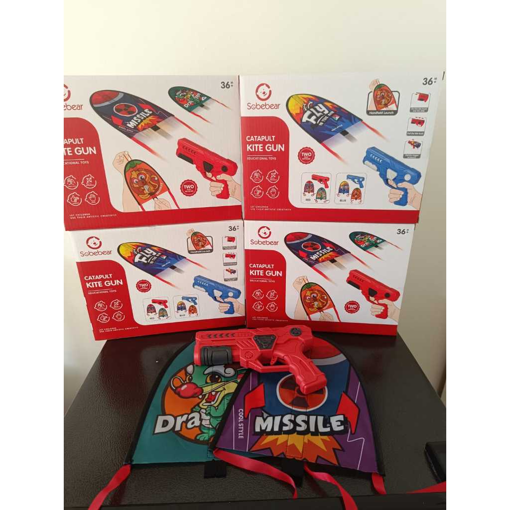 Jual Catapult Kite Gun + Ejection Aircraft - Mainan Anak Pistol Tembak ...