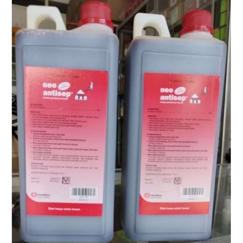 Jual NEO ANTISEP 1 LITER / OBAT SEMPROT / DESINFEKTAN ANTISEPTIK HEWAN ...