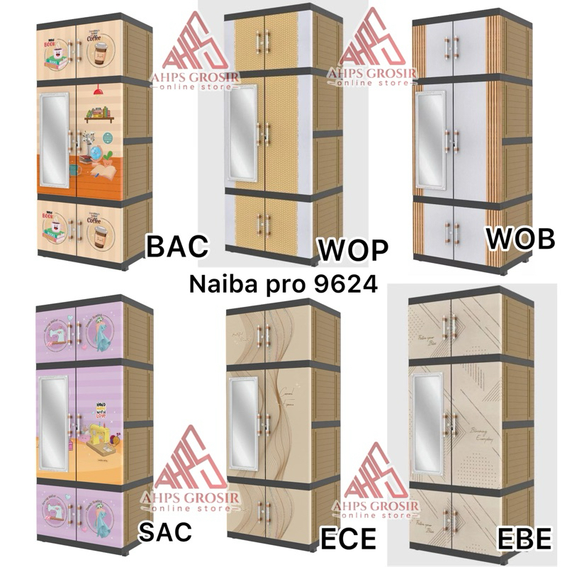 Jual lemari naiba pro miror 9624 lemari kabinet cermin jumbo lemari ...