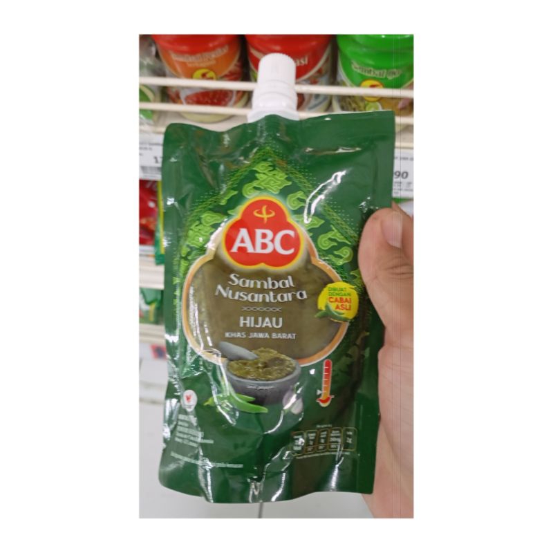 Jual ABC SAMBAL HIJAU POUCH 180GR / ABC BUMBU KACANG SERBAGUNA 180GR ...