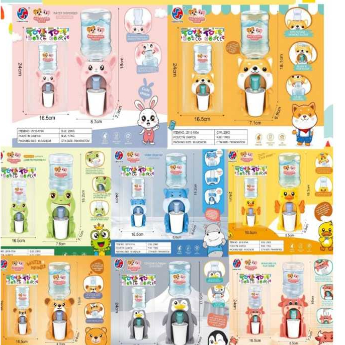 Jual Dispenser Air Galon Mini Portable Anak Air Minum Karakter Bebek ...