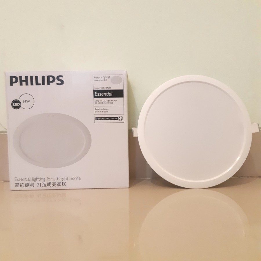 Jual PHILIPS Lampu LED Panel Light Downlight 59263 14W 14 Watt Bulat ...
