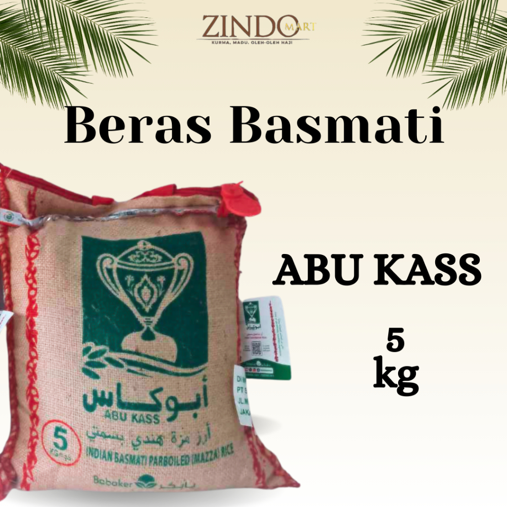 Jual BERAS BASMATI ABU KASS 5KG/BASMATI RICE ORIGINAL | Shopee Indonesia