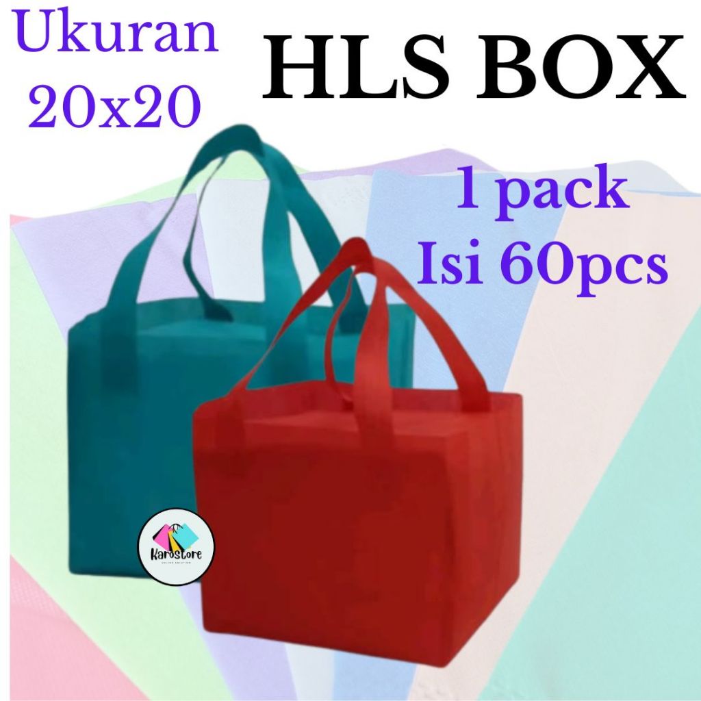 Jual Goodiebag ( 1 pak Isi 60pcs ) Tas Box Nasi / Handle box /Ukuran ...