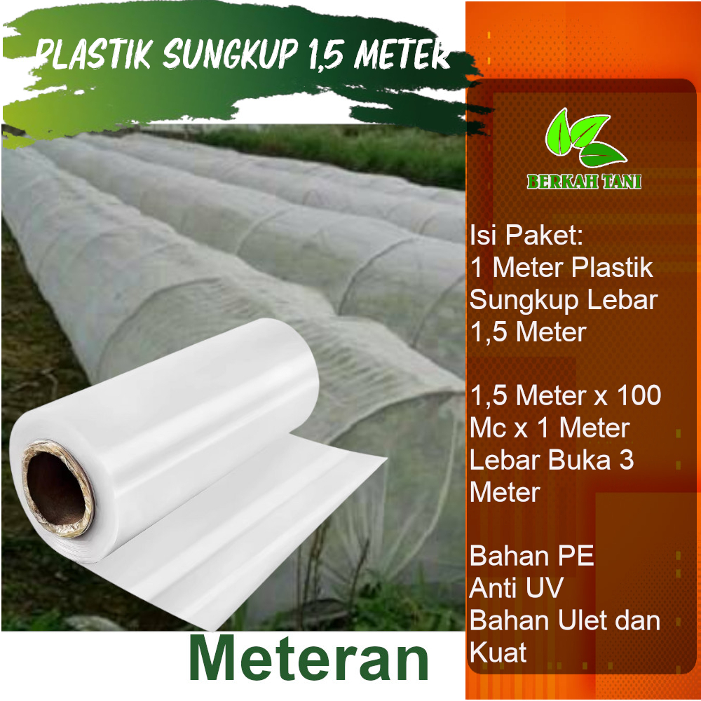 Jual Plastik Sungkup Plastik Cor Plastik UV 1,5 Meter Harga Meteran ...