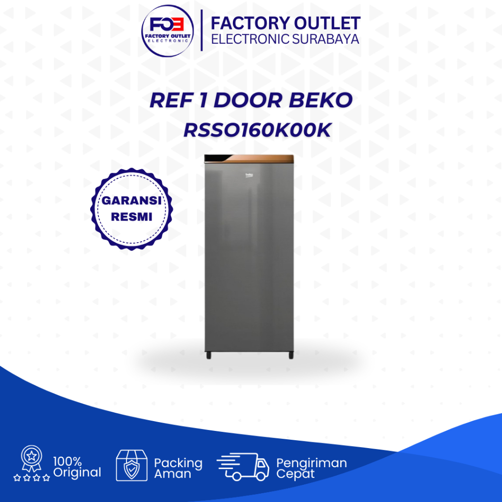 Jual BEKO KULKAS 1 PINTU RSSO160K00K - 155 Liter GARANSI RESMI | Shopee ...