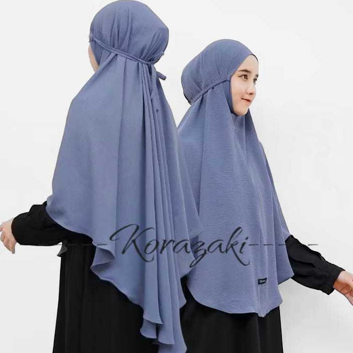 Jual Bergo crinkle airflow premium jumbo XL \ Bergo Maryam crinkle \ KHIMAR BERGO \ HIJAB BERGO ...