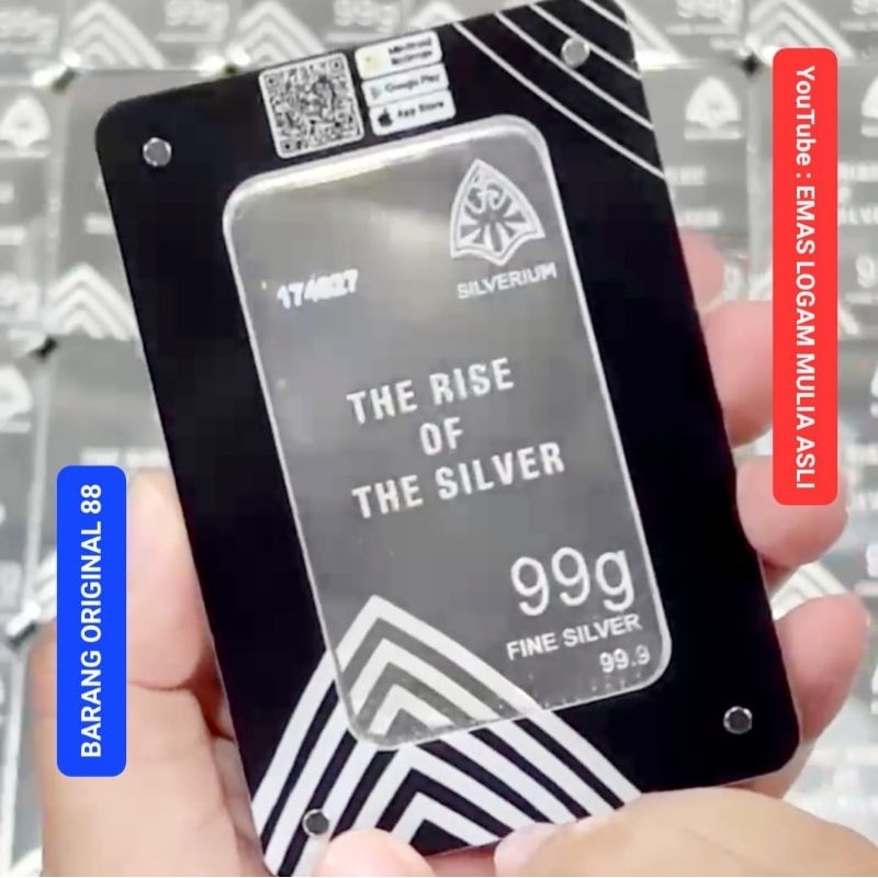 Jual PERAK BATANGAN MURNI 99 GRAM ASLI ORIGINAL BARU TERMURAH FINE ...