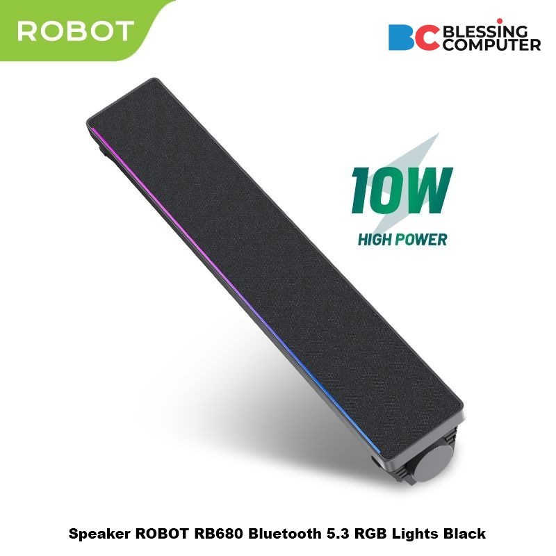 Jual Speaker ROBOT RB680 Bluetooth 5.3 RGB Lights Black | Shopee Indonesia
