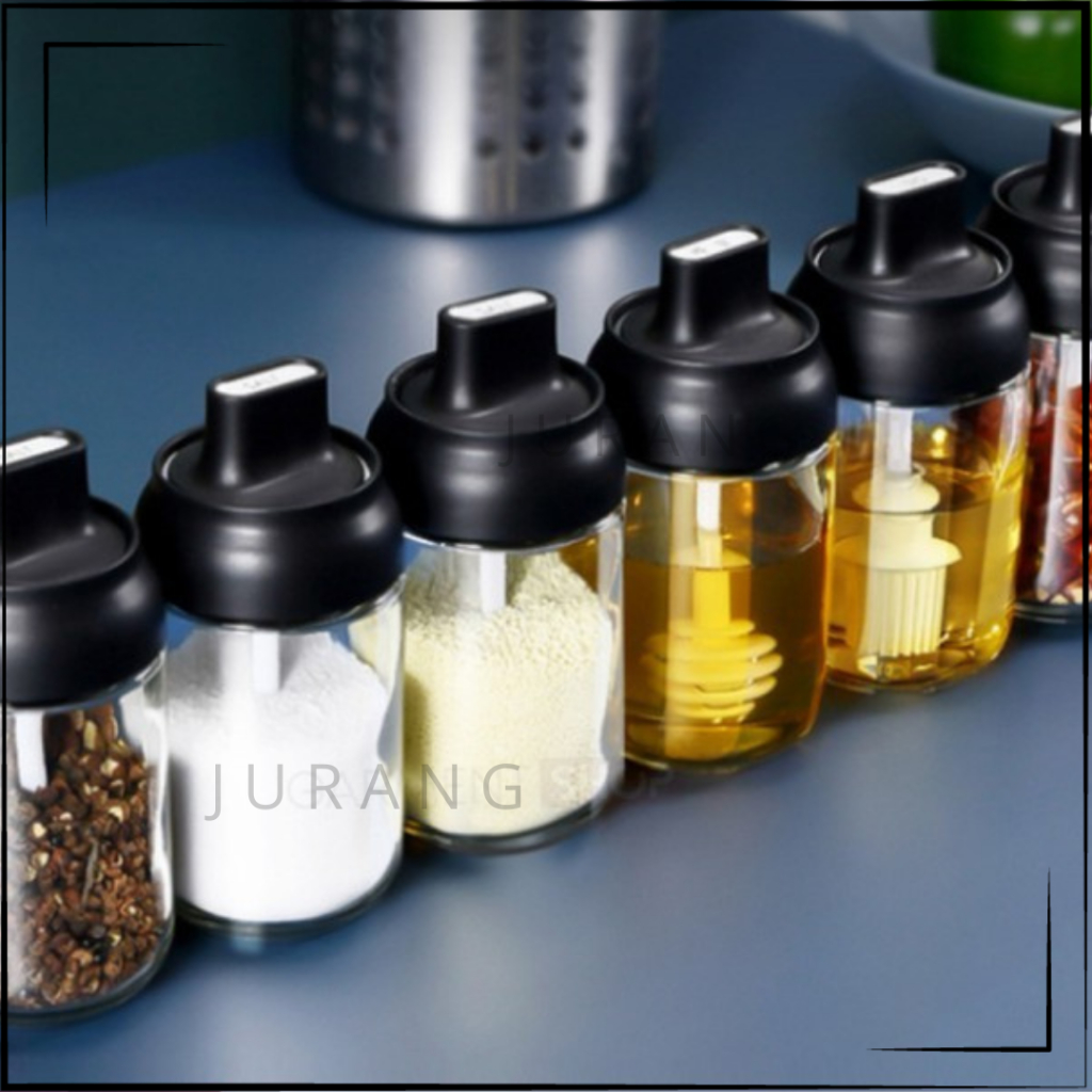 Jual Botol Bumbu Dapur Garam Merica Kedap Udara Dengan Sendok Kaca ...
