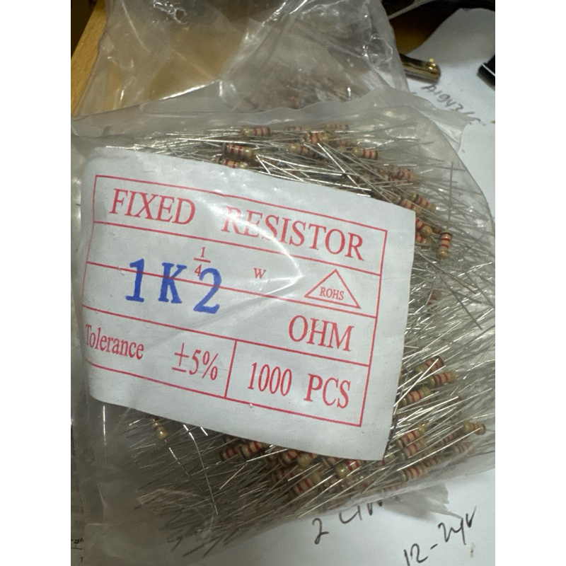 Jual RESISTOR 1K2 1/4w harga 1000pcs | Shopee Indonesia