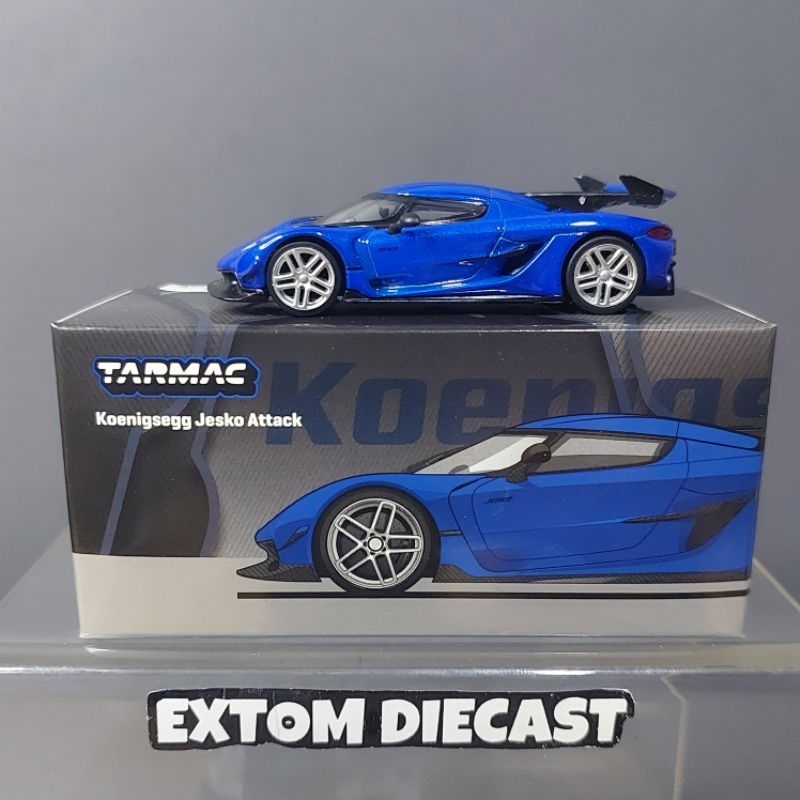 Jual Tarmac Koenigsegg Jesko Attack Blue | Shopee Indonesia