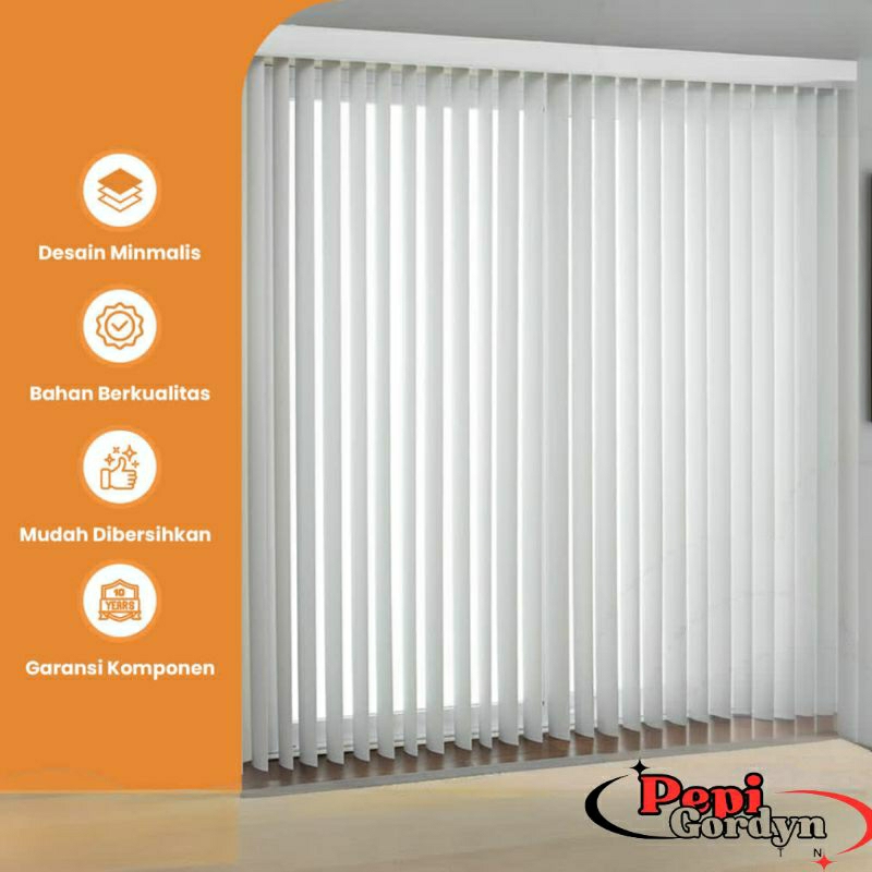 Jual Vertical Blinds Gorden minimalis Tirai Jendela Tarik Aesthetic ...