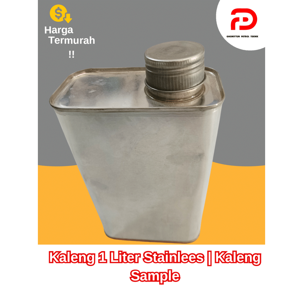 Jual Kaleng 1 Liter Stainlees | Kaleng Sample STANDART SPBU PERTAMINA ...