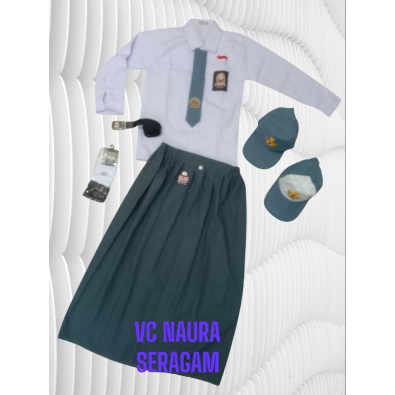 Jual setelan super lengkap seragam sekolah SMA BAJU PANJANG ROK PANJANG perempuan cewek | Shopee ...