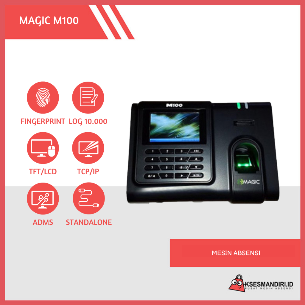 Jual Mesin Absensi Fingerprint Magic M100 | Shopee Indonesia