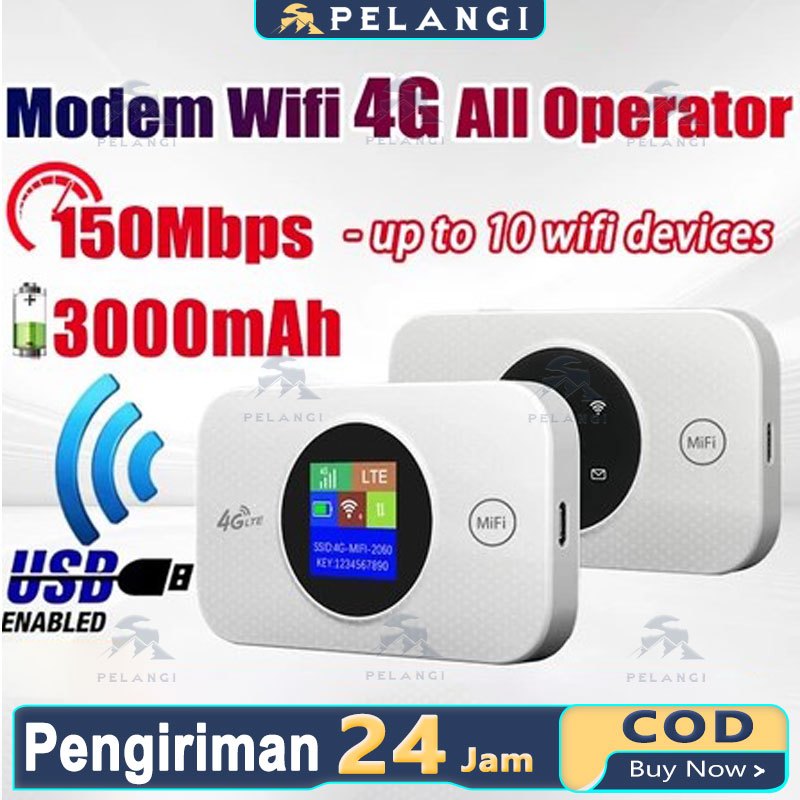 Jual Mifi Modem Wifi 4g Unlock All Operator Free Perdana COD By.u ...
