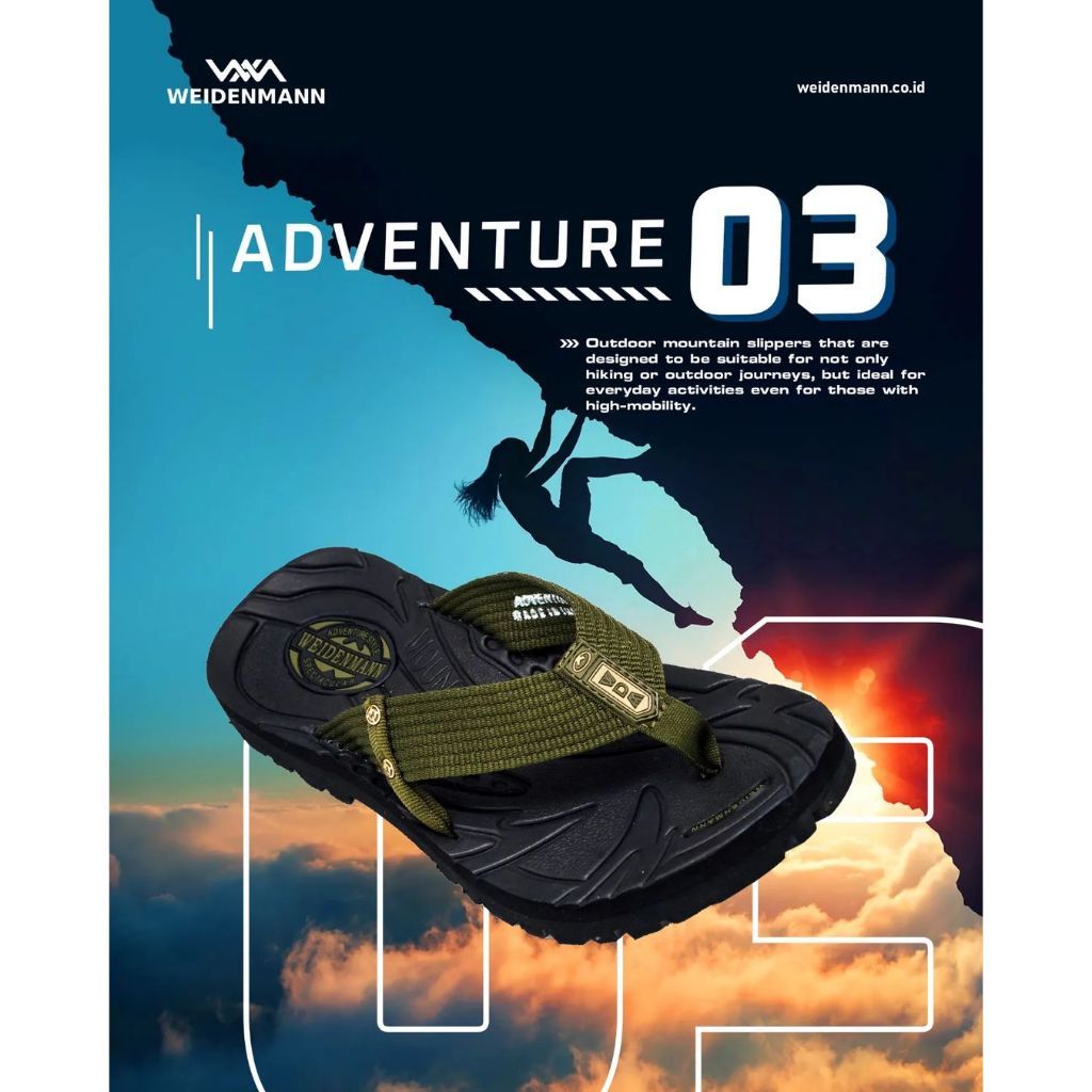 Jual Sandal Japit Pria Weidenmann Adventure 03 Black & Red | Sandal ...