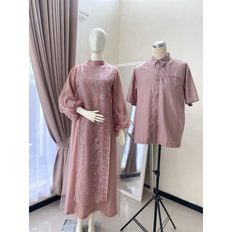 Jual GAUN ILIANA | GAUN LEBARAN | COUPLE ELRATA | Shopee Indonesia