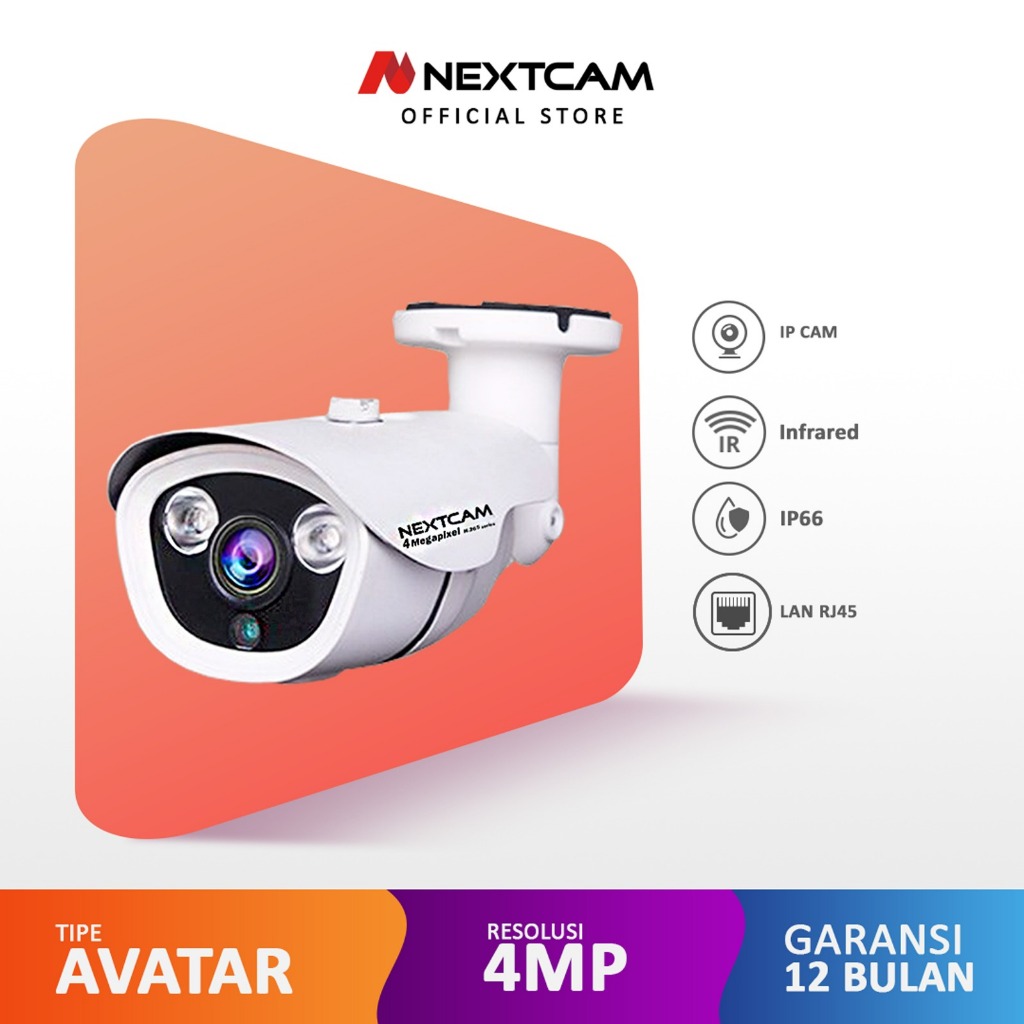 Jual Nextcam Kamera CCTV Ipcam Outdorr 4 Megapixel 4MP Gambar Jernih ...