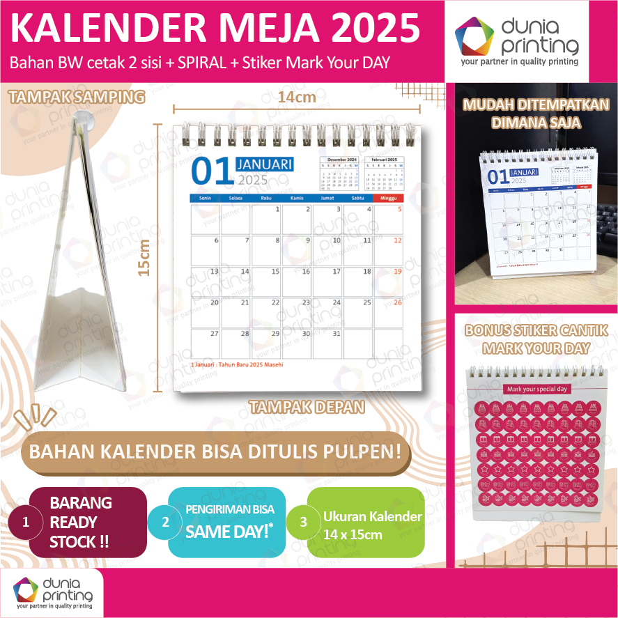 Jual Kalender 2025 / kalender meja 2025 | Shopee Indonesia