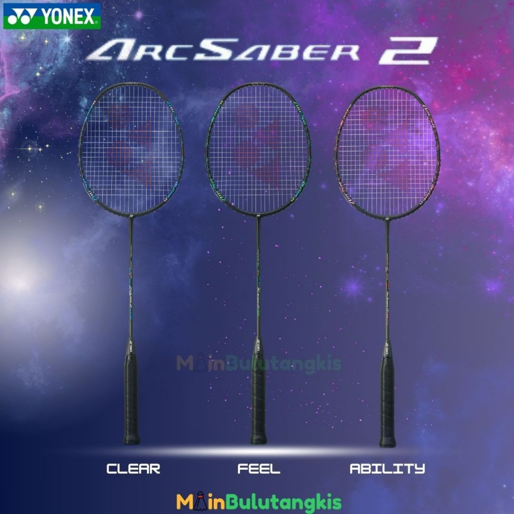Jual Raket Badminton Yonex Arcsaber 2 Clear / Feel / Ability Original ...