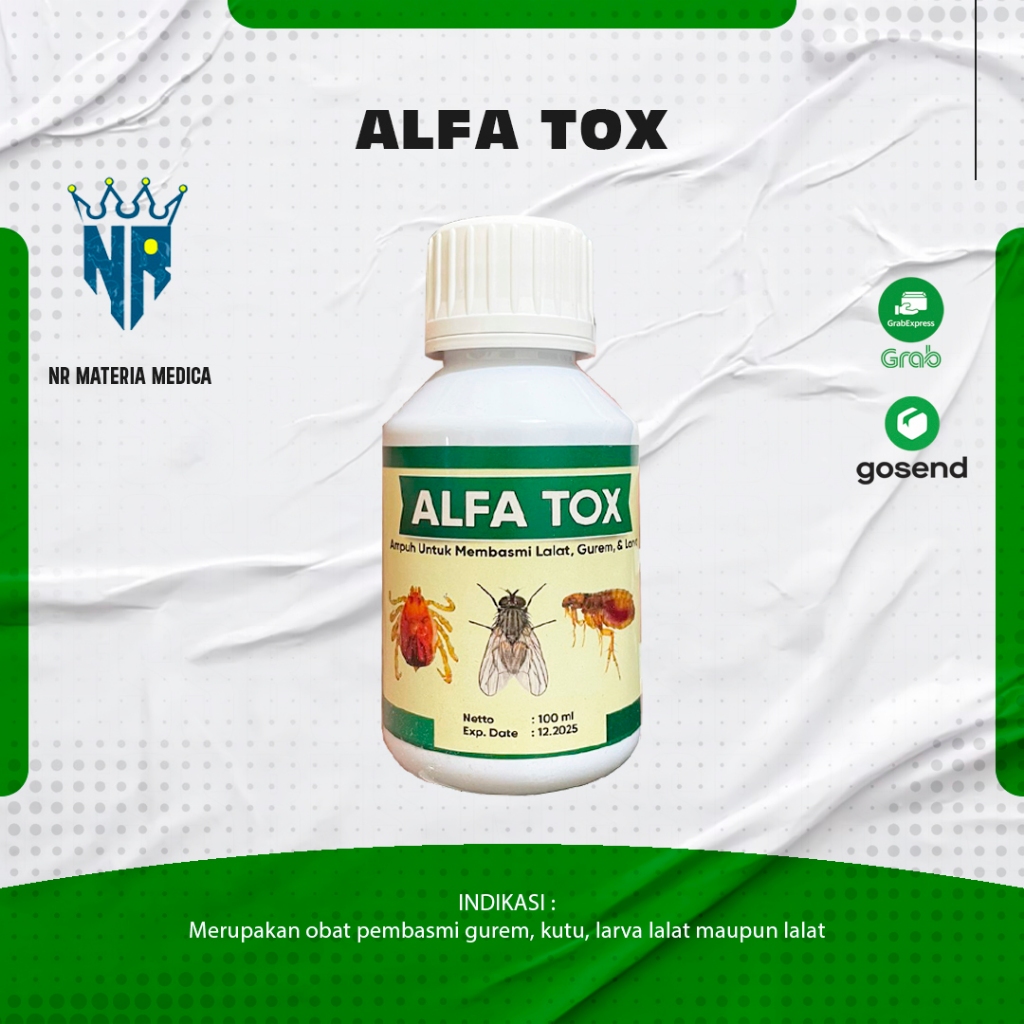 Jual Alfa Tox 100 ml - Obat Kutu Hewan - Obat Kutu Ternak - Obat Lalat ...