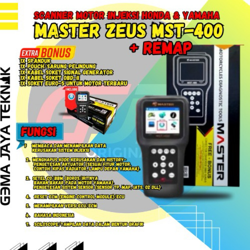 Jual Scanner MST 400 Yamaha Master MST Remap ECU Maping Data | Shopee ...