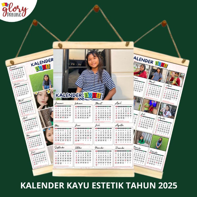 Jual KALENDER KAYU ESTETIK 2025 - KALENDER CUSTOM FOTO - KALENDER FOTO ...