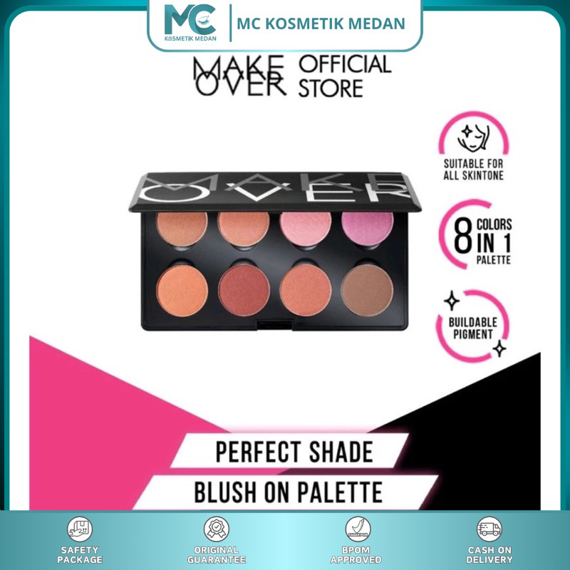 Jual MAKE OVER-PERFECT SHADE BLUSH ON PALETTE | Shopee Indonesia
